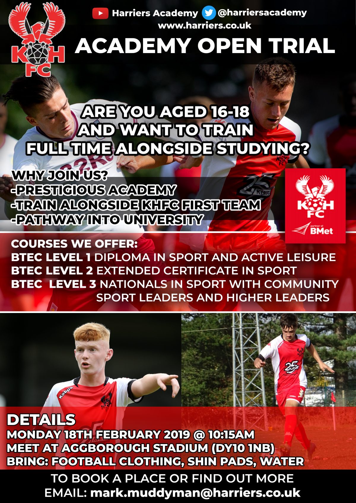 ACADEMY TRIALS FEBRUARY - Official Website of the Harriers ...