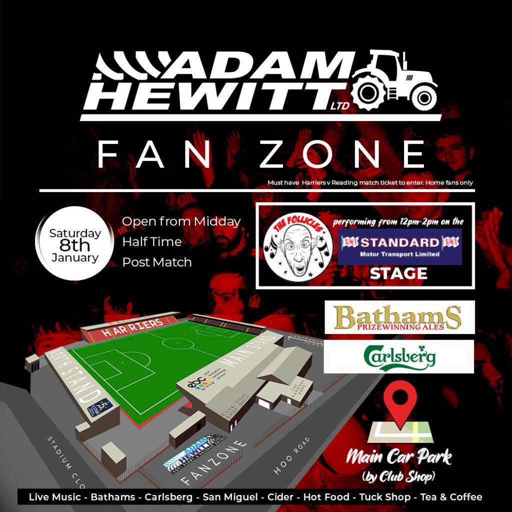Saturday: Adam Hewitt Ltd Fan Zone! - Official Website of the Harriers ...