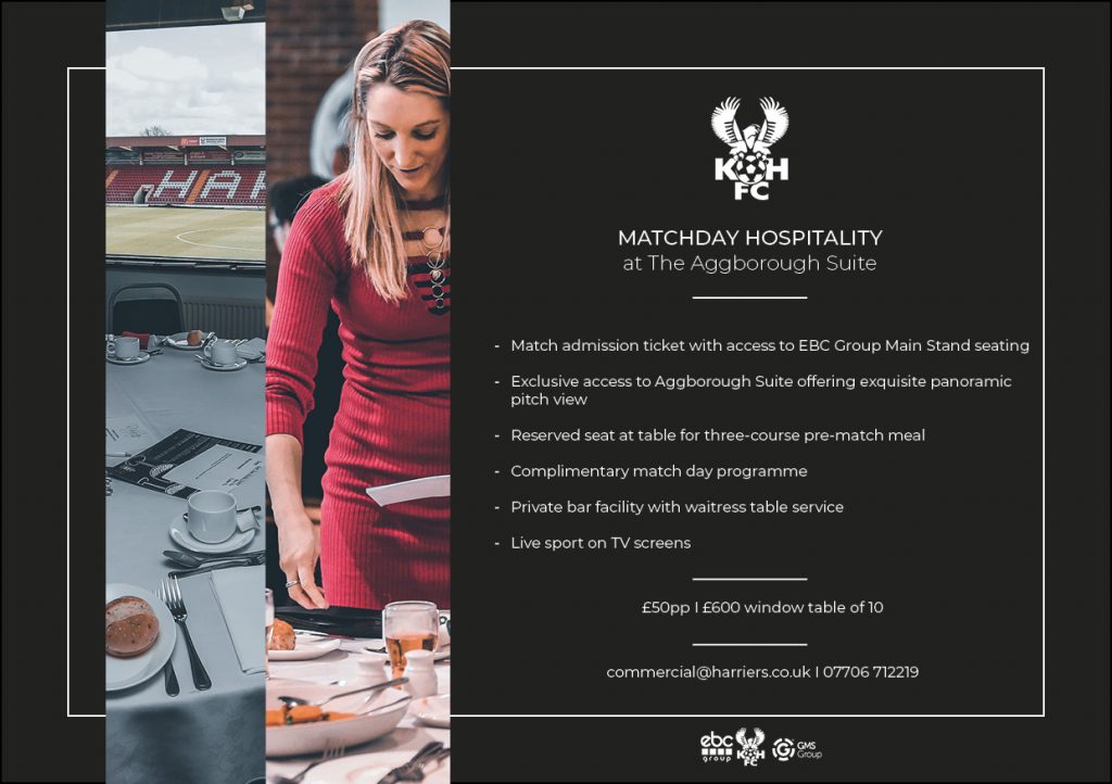 Matchday Hospitality - Official Website of the Harriers - Kidderminster ...