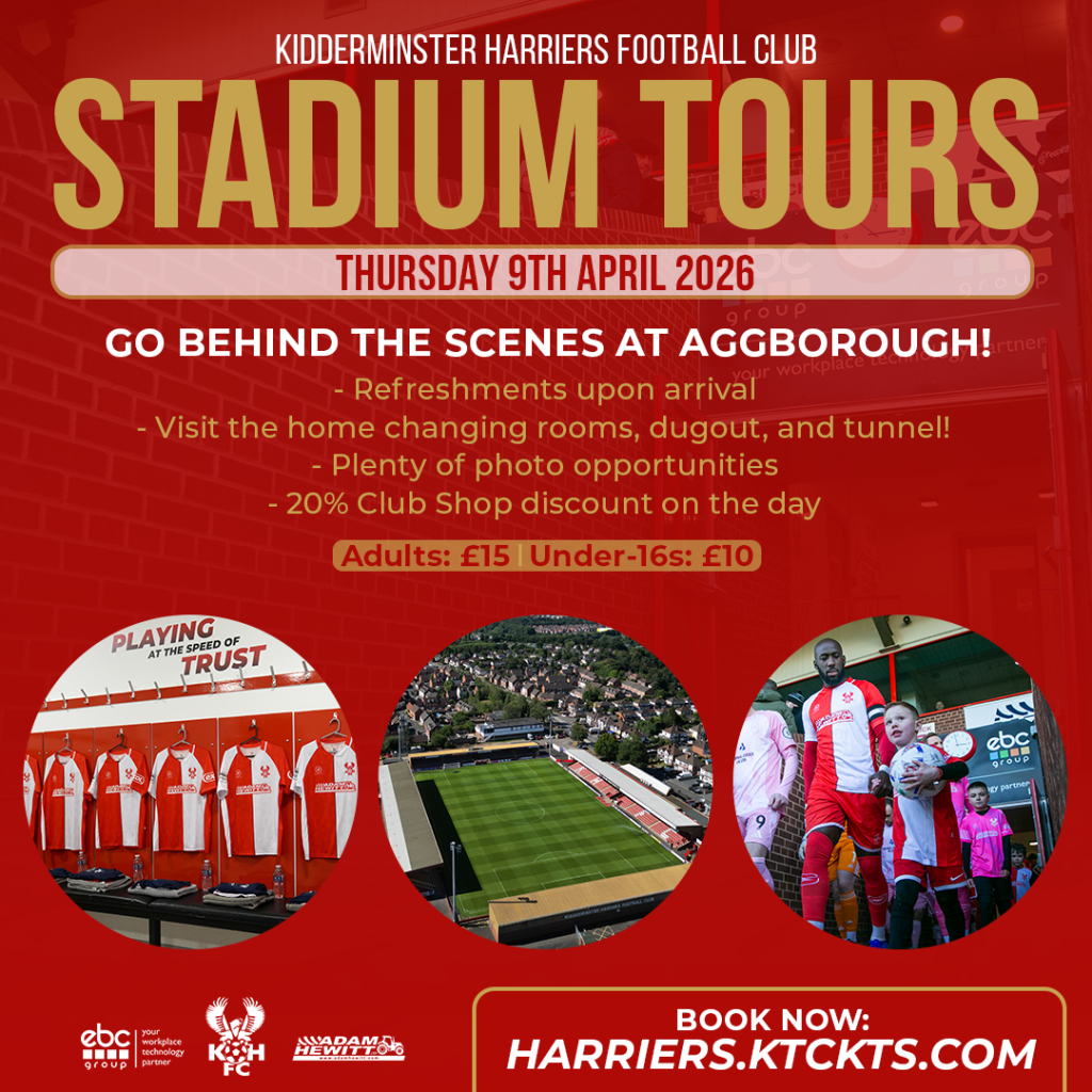Easter Stadium Tours at Aggborough! - Official Website of the Harriers ...