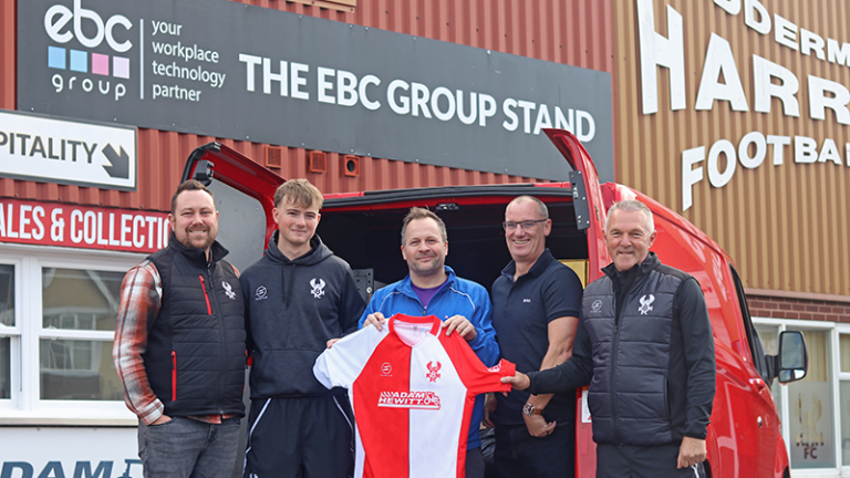Harriers Foundation donate kit to Aid through Football - Official ...